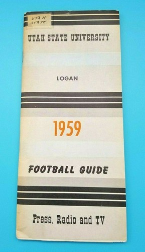 UTAH STATE AGGIES - COLLEGE FOOTBALL MEDIA GUIDE - 1959 | eBay