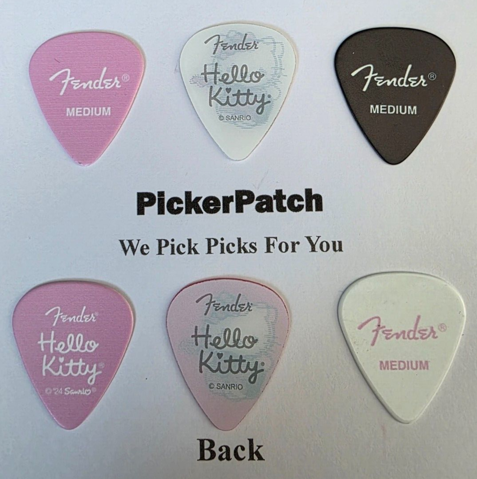 Fender Medium Guitar Picks X Hello Kitty Picks sanrio #128 | eBay