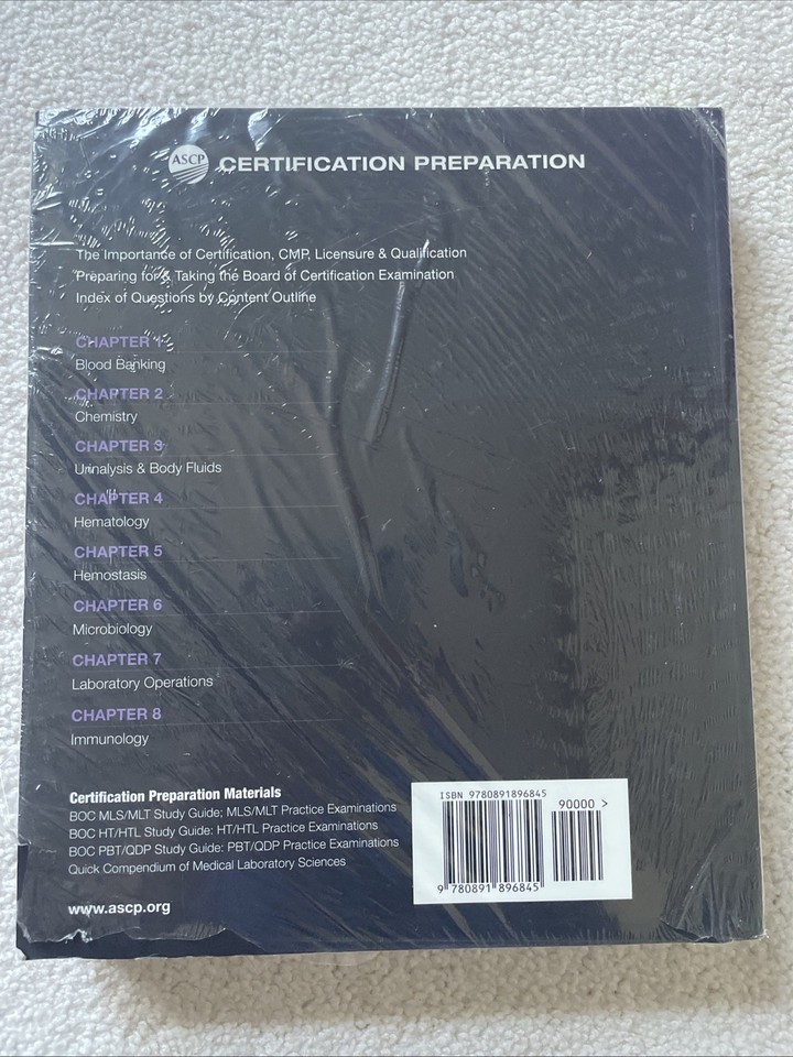 ASCP BOC Study Guide 7th Edition: MLS-MLT Clinical Laboratory ...