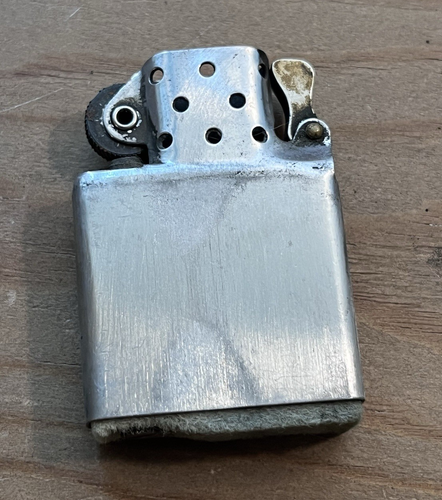 Vintage 1959 Zippo Danforth Anchors Fluke Anchor Advertising Chrome ...