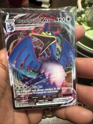 Cramorant Vmax 2021 Fates Full Art Ultra Rare Holo Pokemon Card 055/072 ...