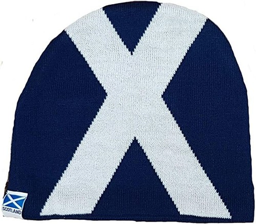 Scotland Beanie Hat Adults Mens Womens Saltire Flag National Team ...
