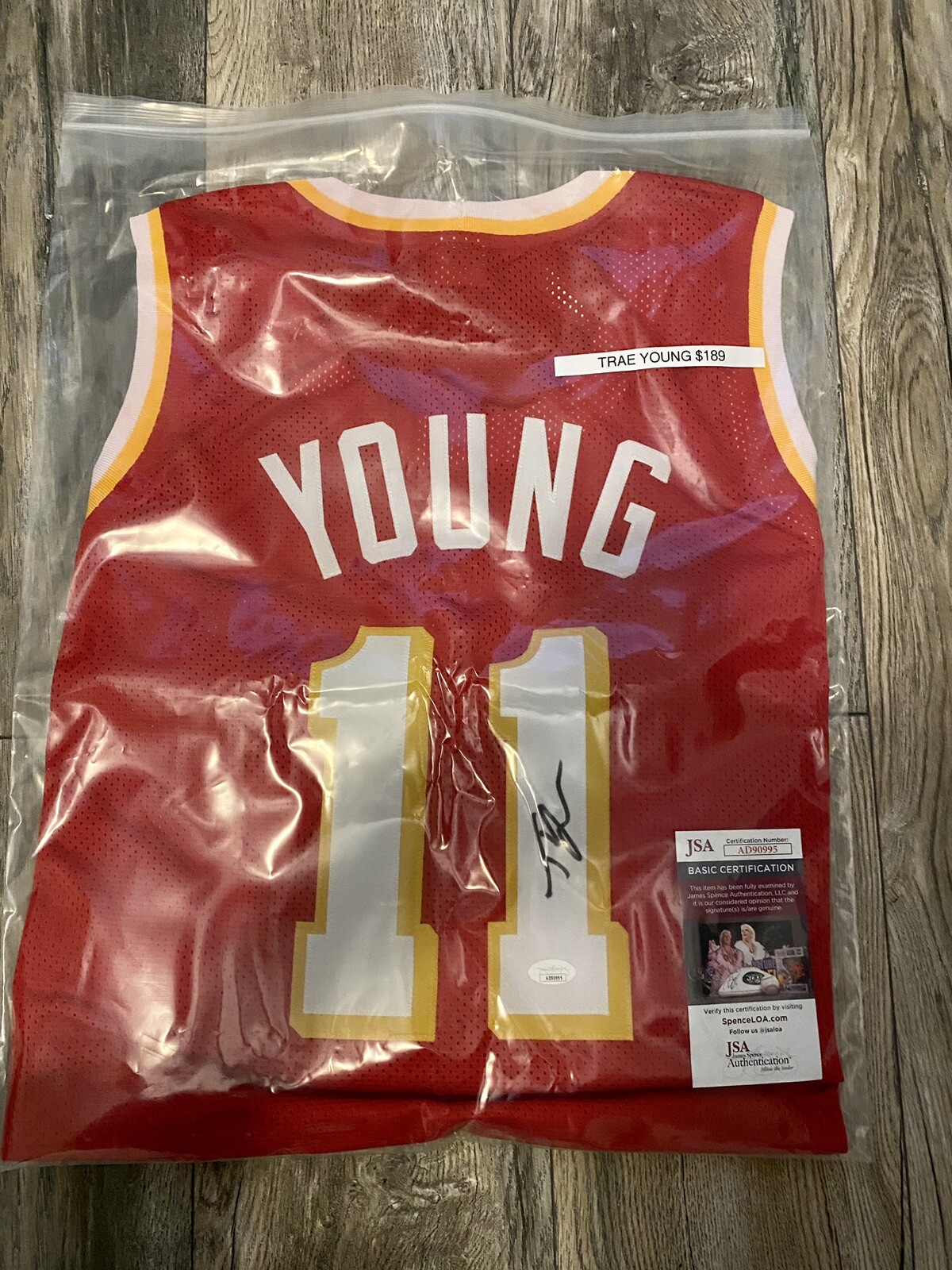 Autographed/Signed Trae Young Jersey - Atlanta Hawks - JSA ...