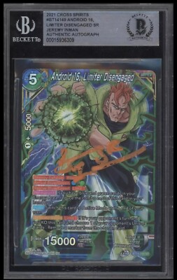 Dragon Ball Super Jeremy Inman Signature Auto #BT14149 Android 16 VERY ...