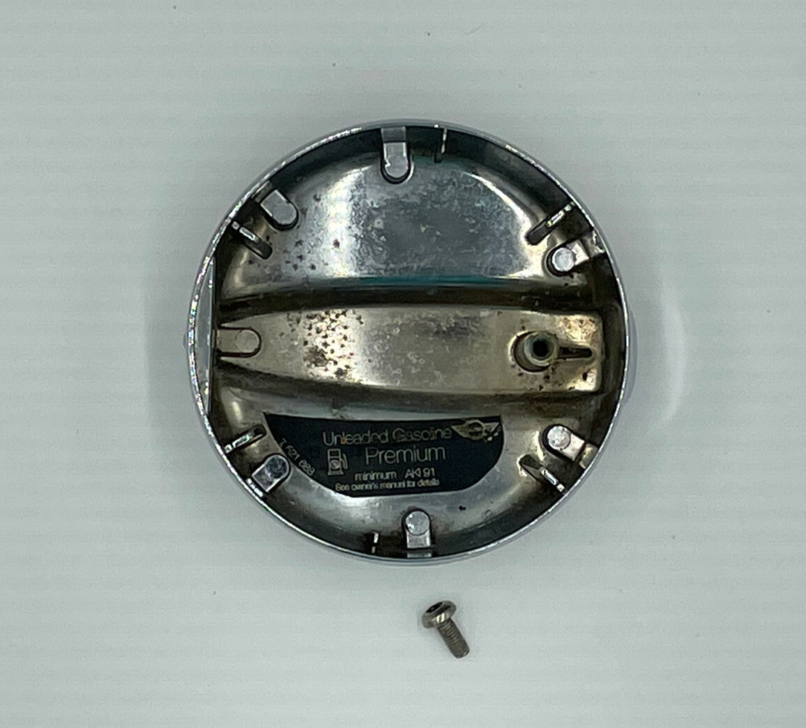 02 03 04 05 06 BMW MINI COOPER S R53 OEM CHROME FUEL FILLER GAS TANK ...
