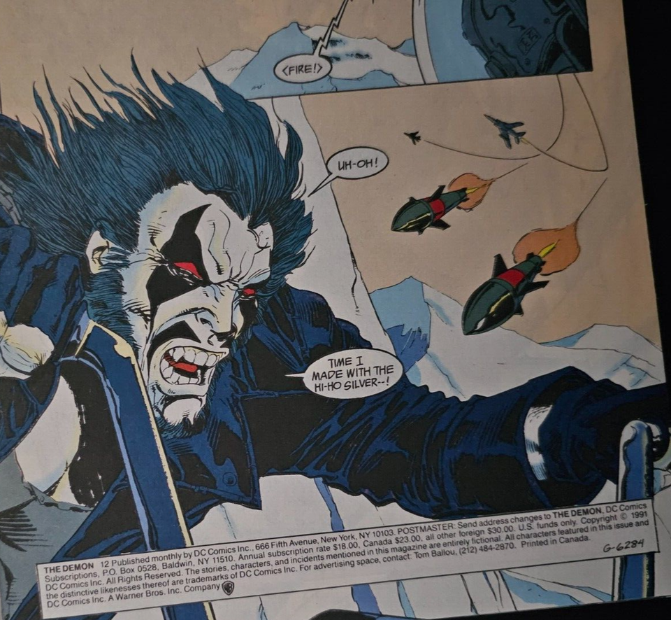 The Demon DC Comics 1991 Alan Grant Val Semeiks Jack Kirby No. 12 ...