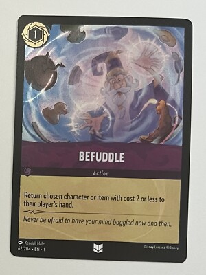 Disney Lorcana Befuddle Foil Card Action 62/204 Uncommon | eBay