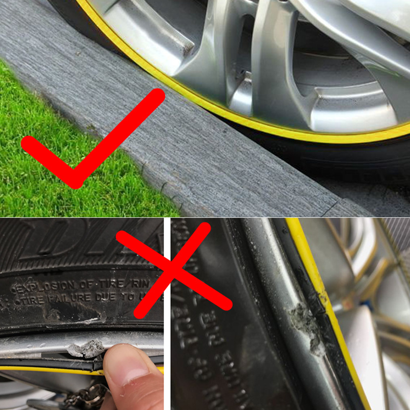 Heavy Duty Wheel Guard Rim Protecting Trim 17 inch Black / Blue / Red ...