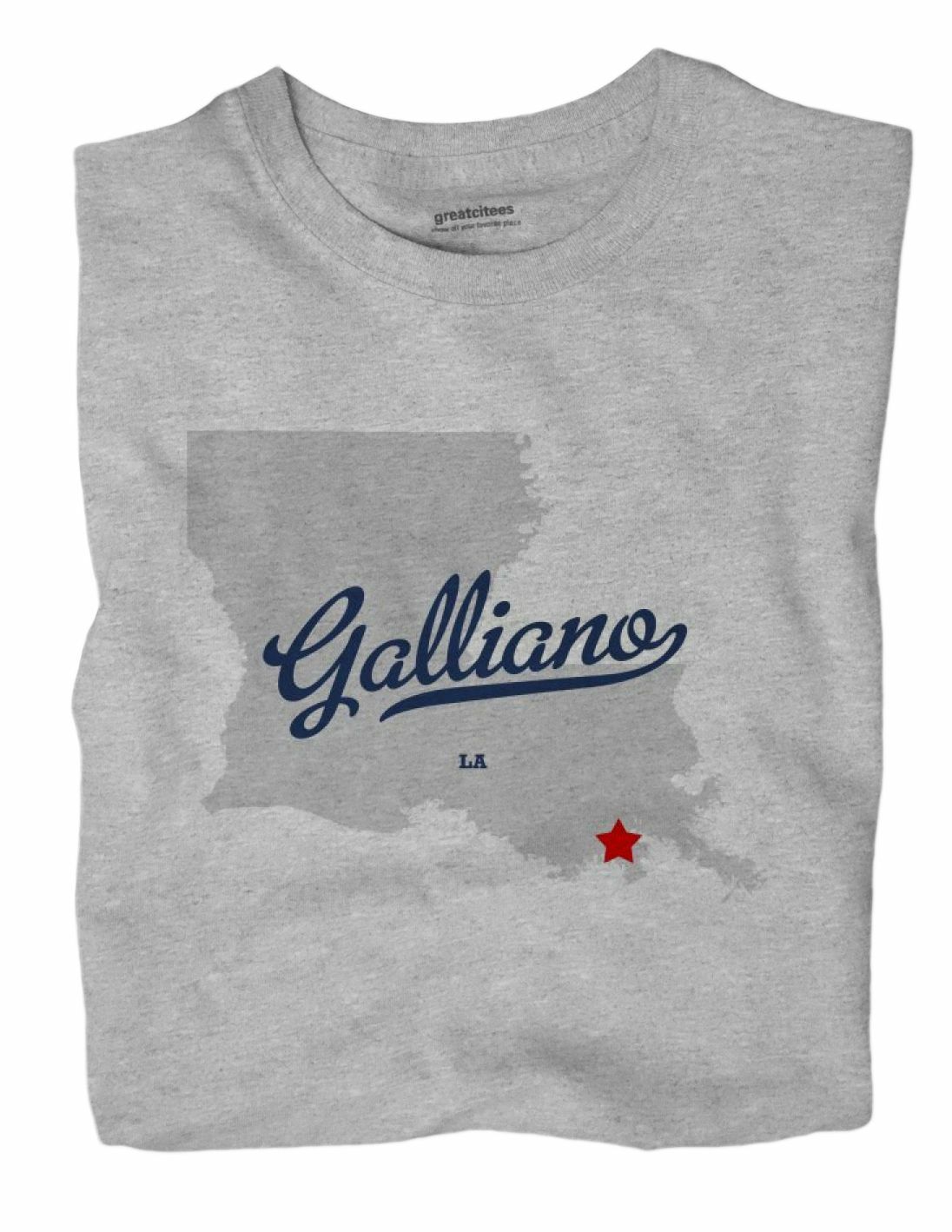 Galliano Louisiana LA T-Shirt MAP | eBay