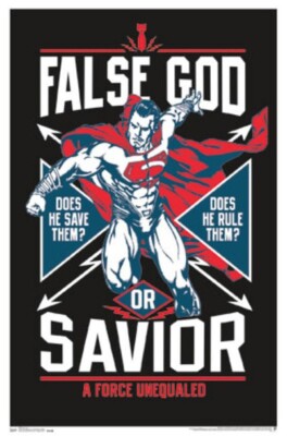 Batman v Superman False God or Savior Comic Book Movie UV Black Light ...