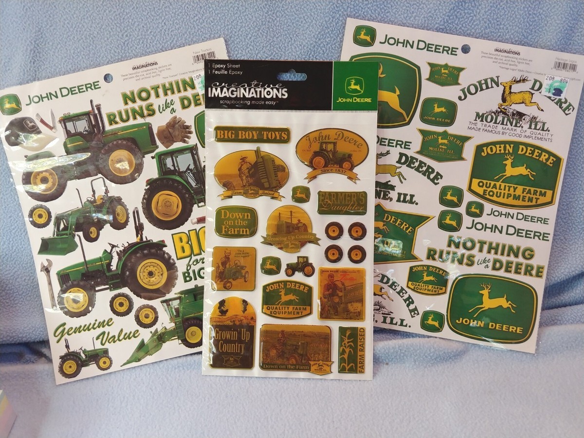John Deere Scrapbooking Stickers How Is Made Jhon Deere #stickershop