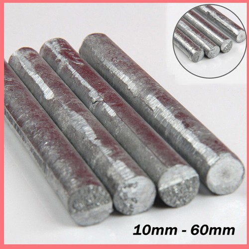 Zinc Solid Round Bar Rod Ø10 -60mm Anode Electroplating High Purity Zn ...