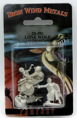 Ral Partha 20-581 Lone Wolf On Bike & Foot (Shadowrun) Undercover Cop ...