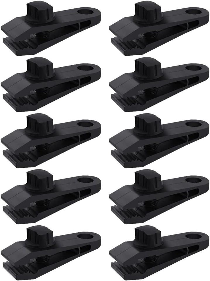 6 or 10 Heavy Duty Tarp Clips Shark Tent Fasteners Clips Holder for Car ...