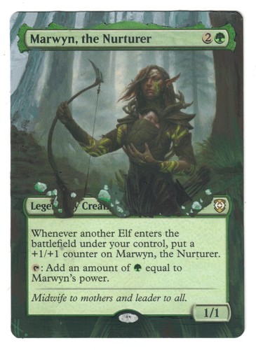 Marwyn The Nurturer Full Altered Art MTG Magic EDH Commander Creature ...