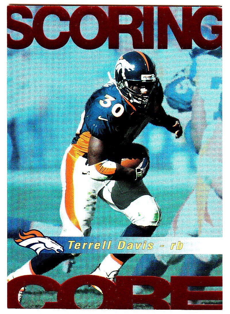 1998 SCORE SCORING CORE #30 TERRELL DAVIS Denver Broncos Football Card ...