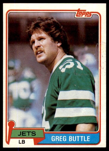 1981 TOPPS GREG BUTTLE NEW YORK JETS #285 | eBay