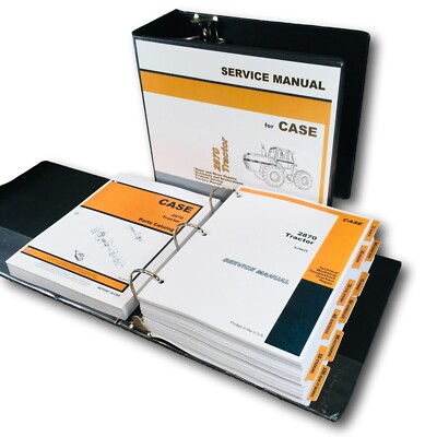 Case 2870 Traction King Tractor Service Manual Parts Catalog Repair ...