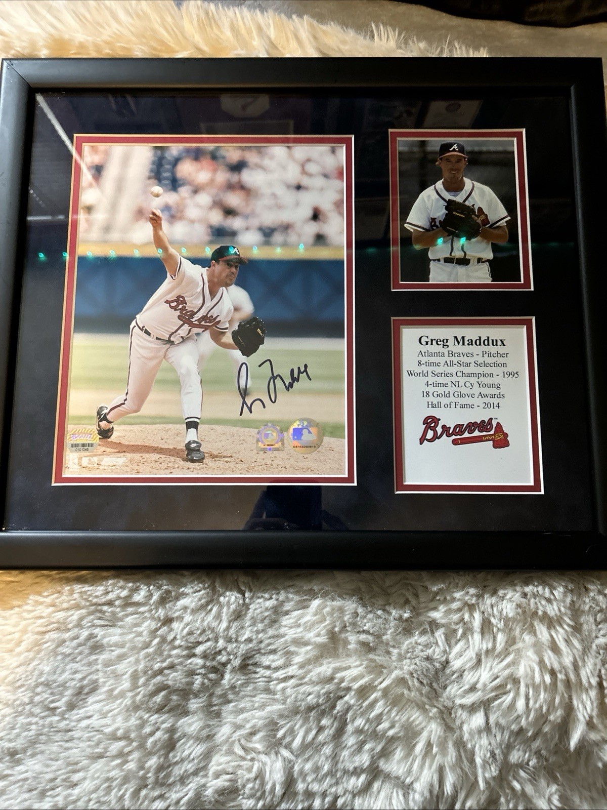 greg maddox Autographed Signed Atlanta Braves display of greg maddux ...