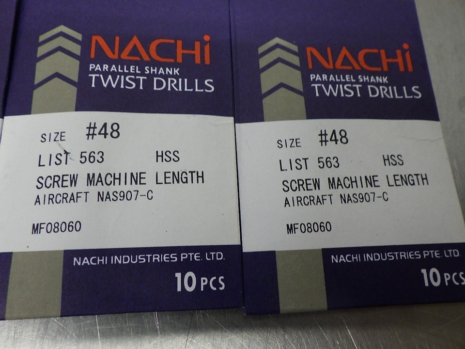 Lot of 150 NEW! Assorted NACHI HSS Twist Drills - (As Shown) | eBay