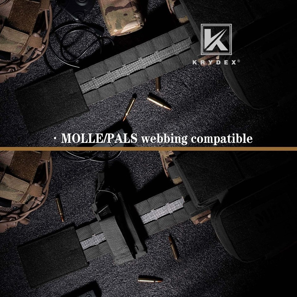 KRYDEX Tactical 3" Assault Cummerbund Tegris Rigid MOLLE for Slickster ...