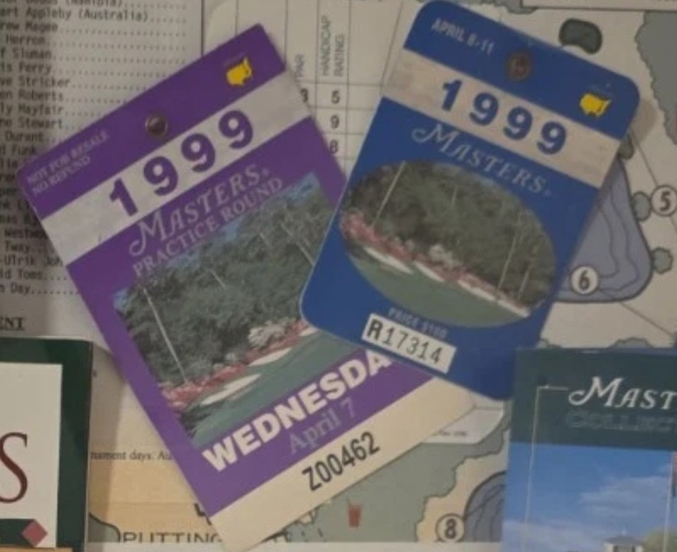 1999 Masters Tournament Memorabilia Shadow Box – Augusta National ...