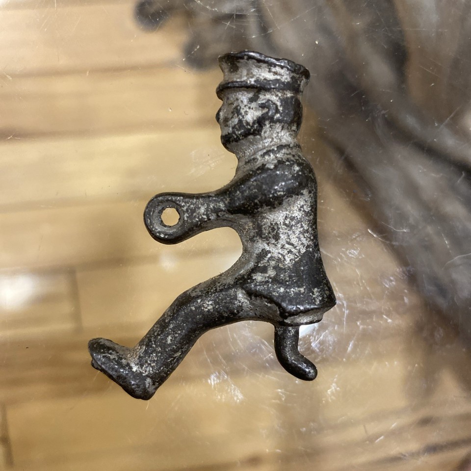 Vintage Antique Cast Iron Toy Driver - Nice Patina | eBay