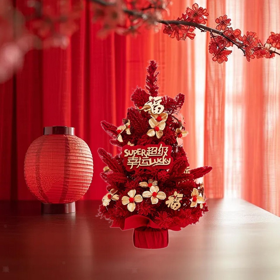 New Year Money Tree Flower Blessing Bucket Table Centerpiece 2025 Year ...