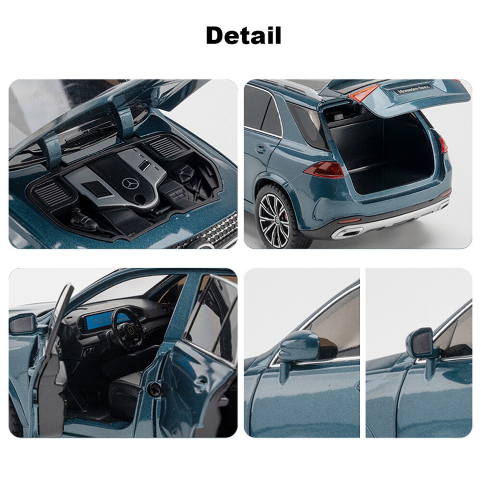 1:24 Diecast Vehicle for Mercedes-Benz GLE350 Model Car Toy Sound Light ...