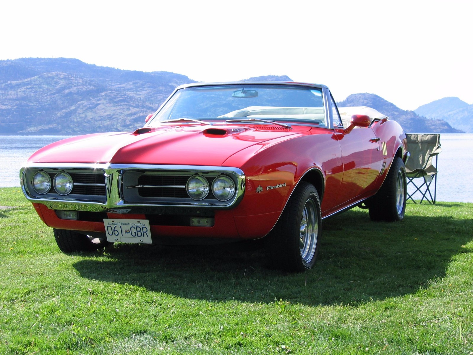 1967 PONTIAC FIREBIRD (RED CONVERTIBLE) POSTER 24 X 36 INCH Looks GREAT ...
