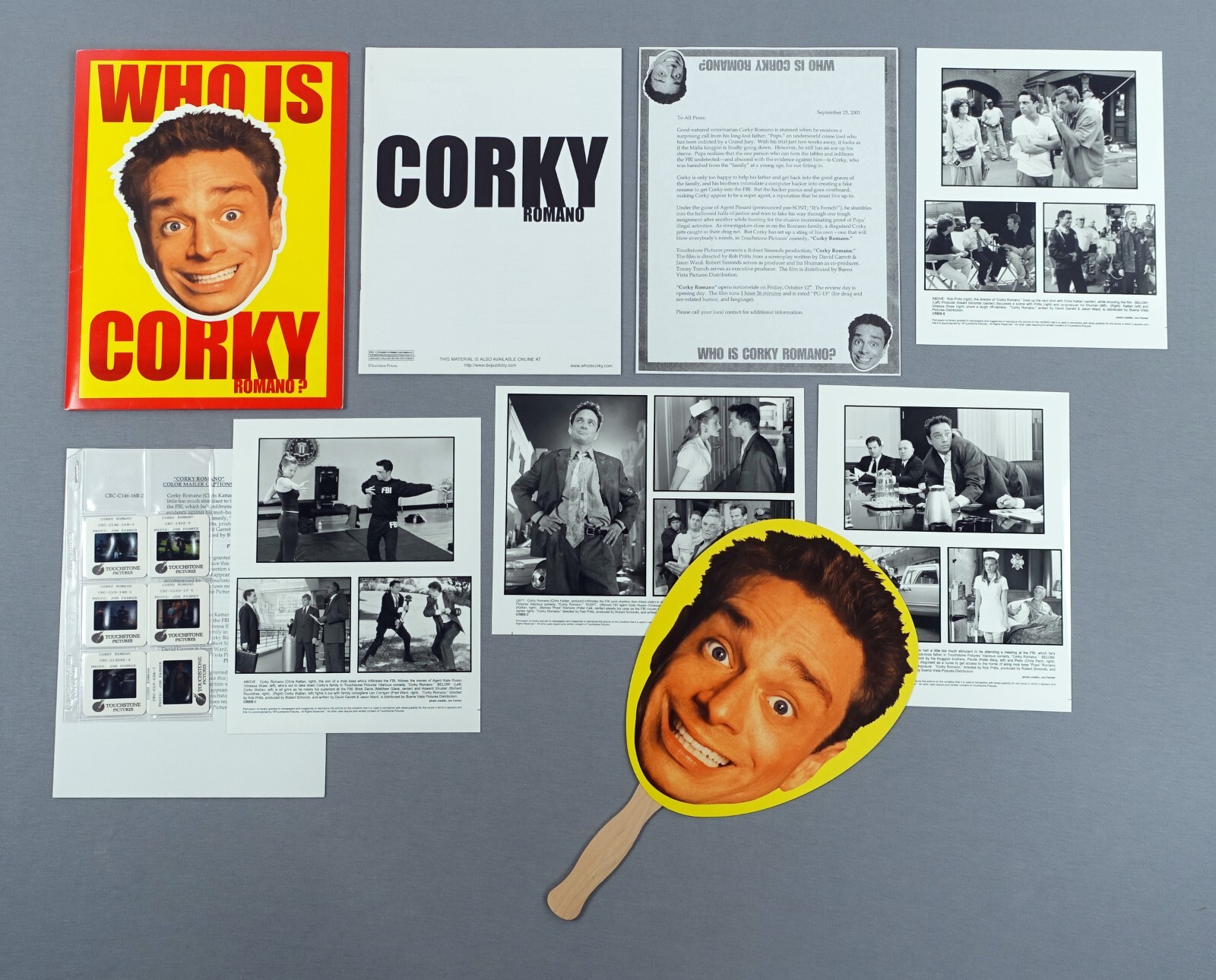 Corky Romano Movie Press Kit with Mask 2001 Chris Kattan Saturday Night ...