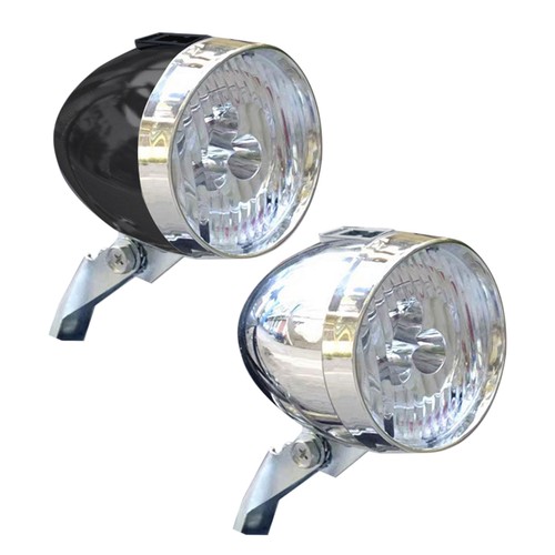 USB Rechargeable LED Bicycle Headlight Retro Bike Front Rear Lamp ...