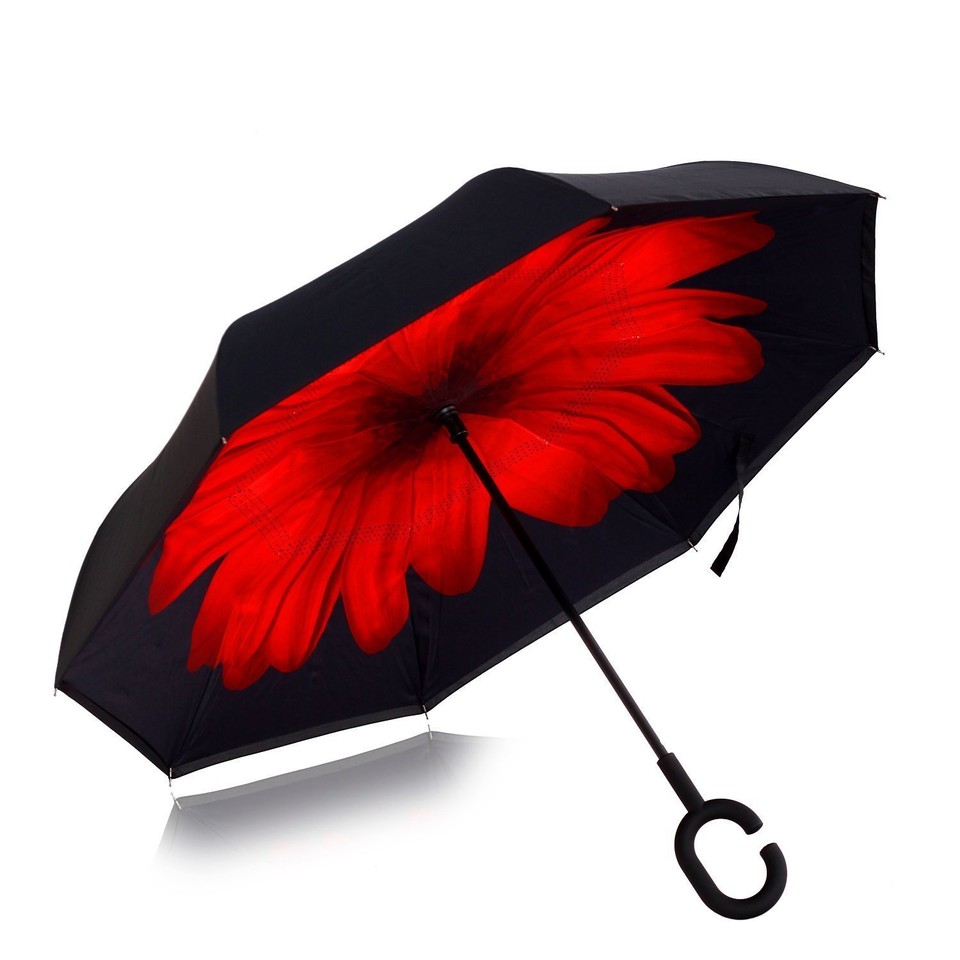 Reverse Folding Inverted Umbrella - Double Layer,Windproof, UV Proof ...