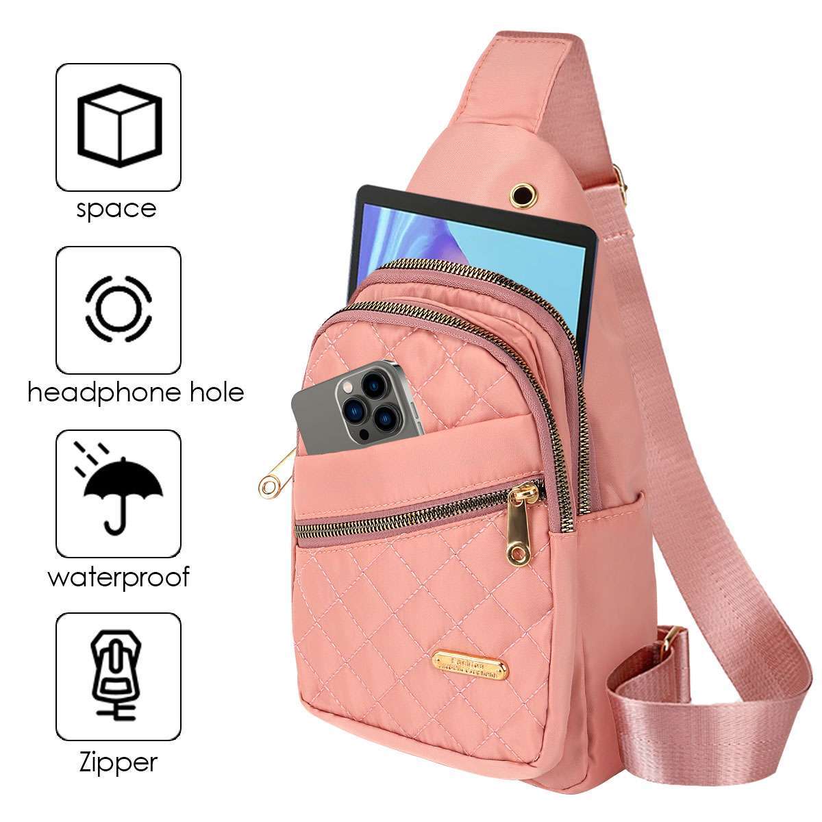 Womens Waterproof Cross Body Bag Ladies Handbag Shoulder Bag Purse ...