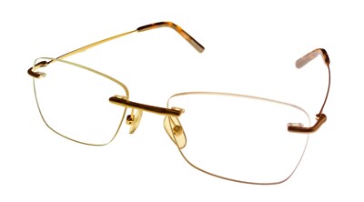 Jones New York Ophthalmic Metal Rimless Rectangle Eyewear Frame, J485 ...