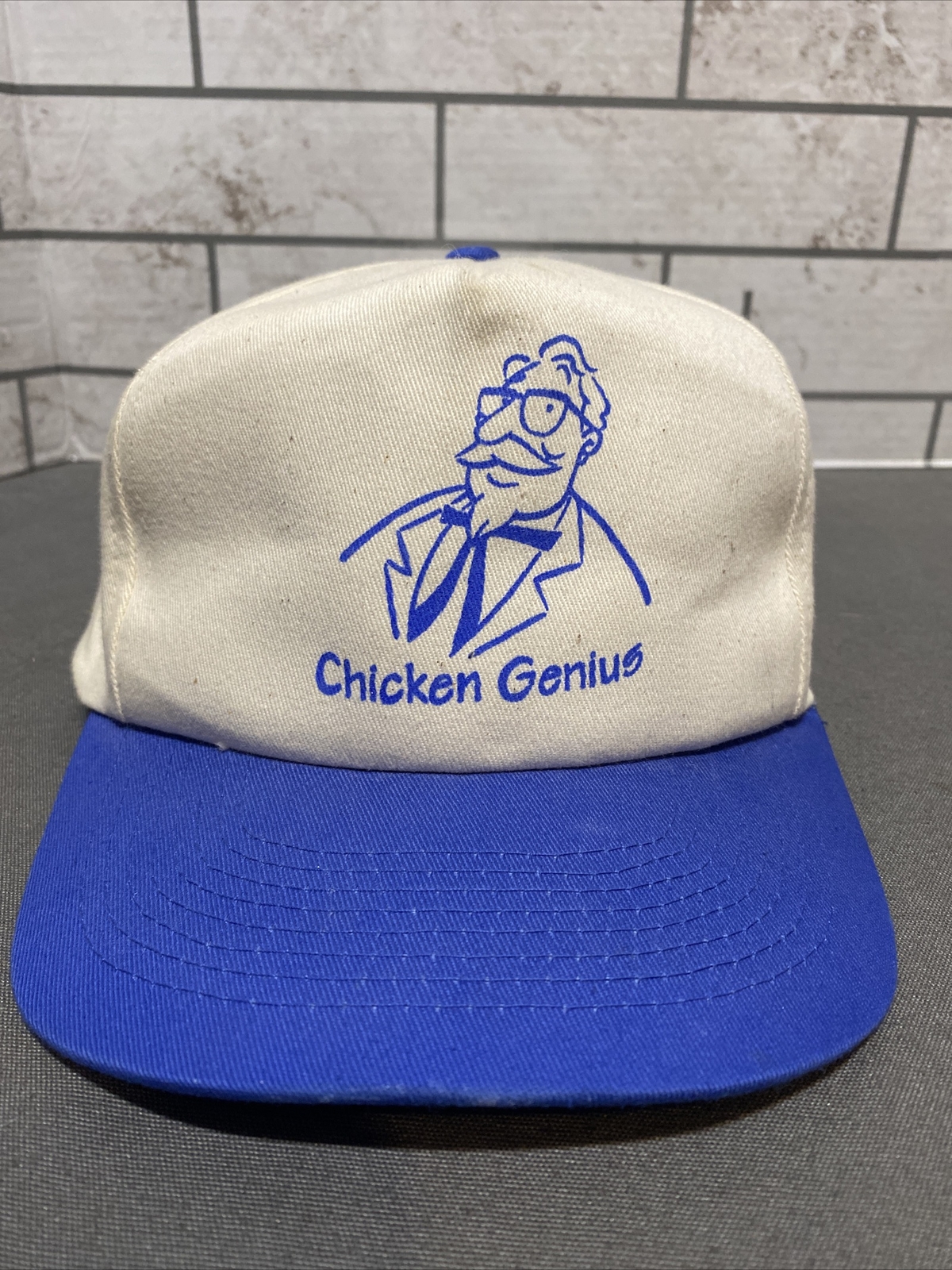 Rare Vintage KFC Chicken Genius Logo SnapBack Hat - Gem