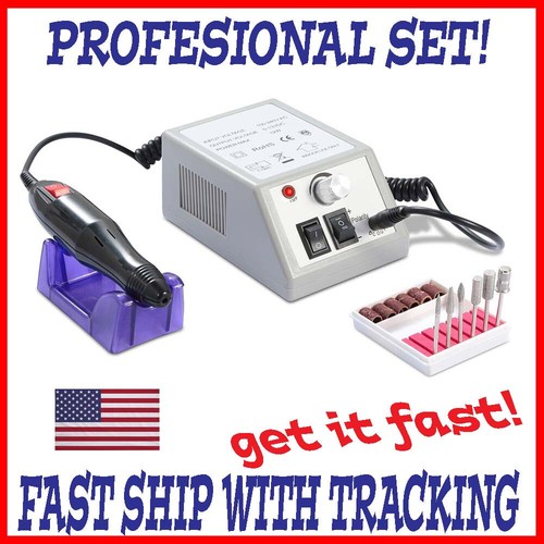 PROFESSIONAL ELECTRIC NAIL FILE DRILL Manicure Tool Pedicure Machine ...