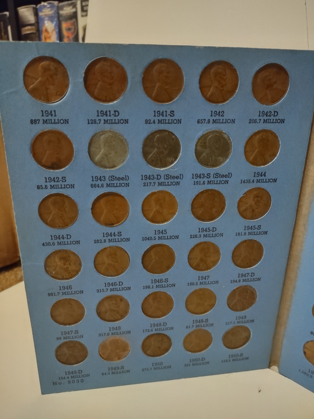1941-1961 Lincoln Head Cent, Wheat Penny Collection Book. 87 Coins. | eBay
