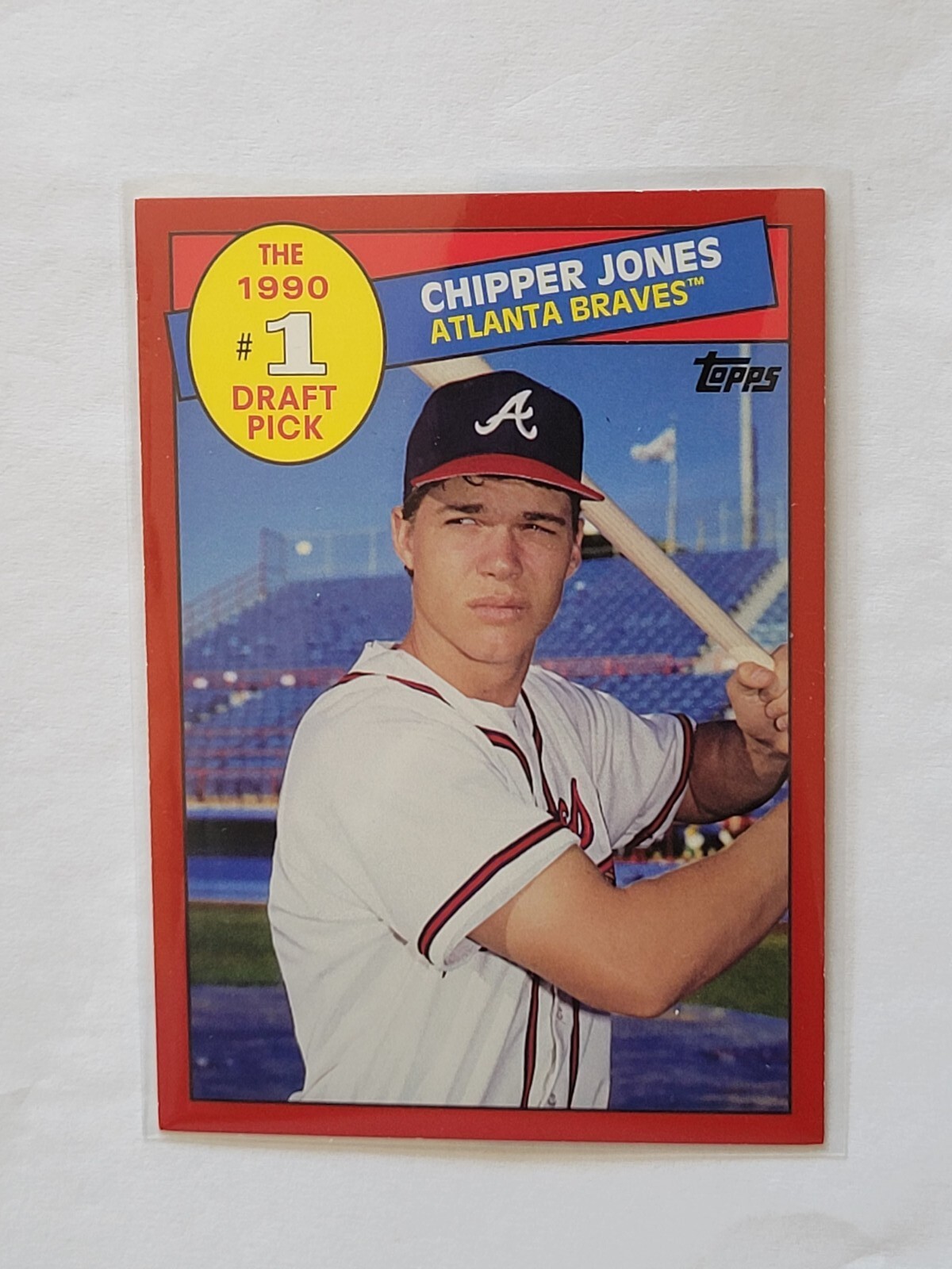 Chipper Jones 2018 Topps Archives 1990 #1 Draft Pick 41/50 85DP-CJ | eBay