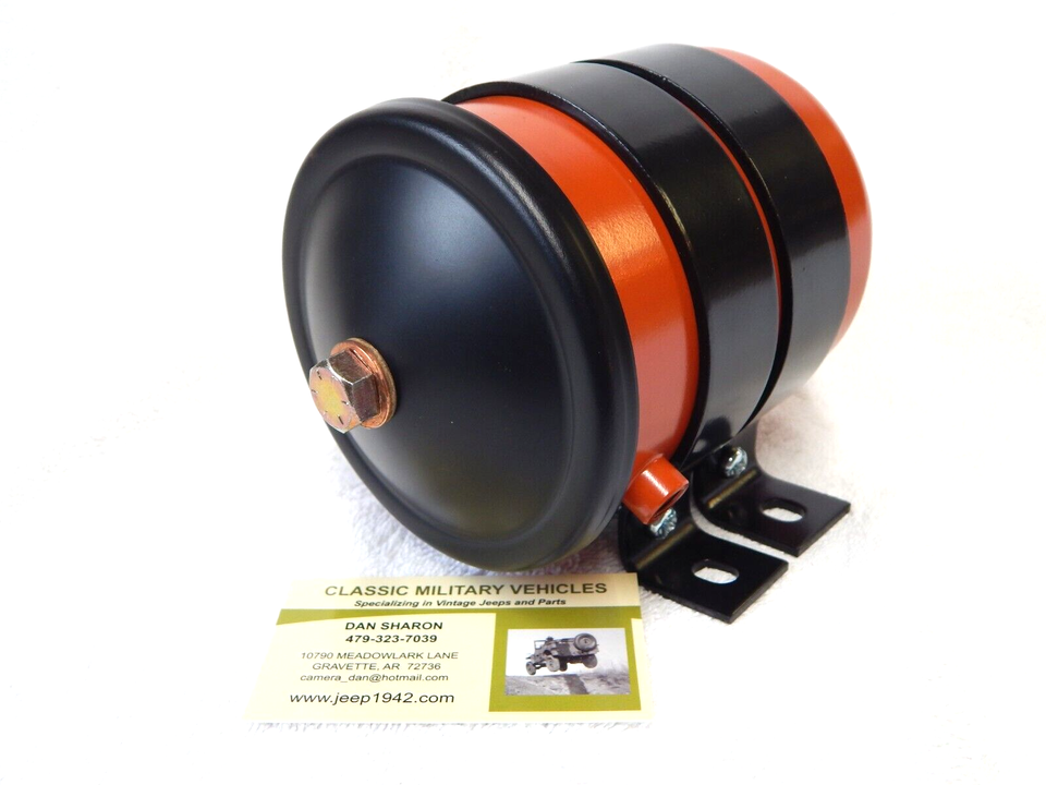 Willys CJ2A Oil Filter Canister Fram Style. Jeep CJ3A CJ3B CJ5 Includes ...