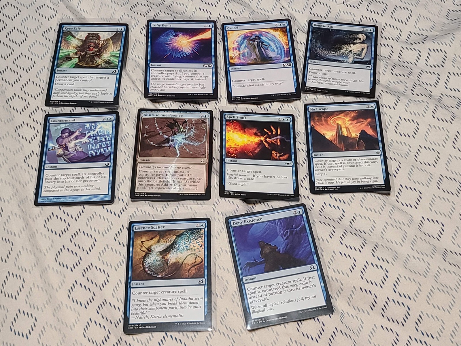 MTG Instant(COUNTER CARDS BLUE ONLY) x10 Lofty Denial/No Escape ...