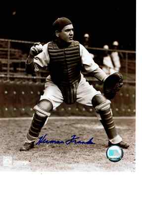NY Giants catcher Herman Franks autographed 8x10 vintage photo | eBay