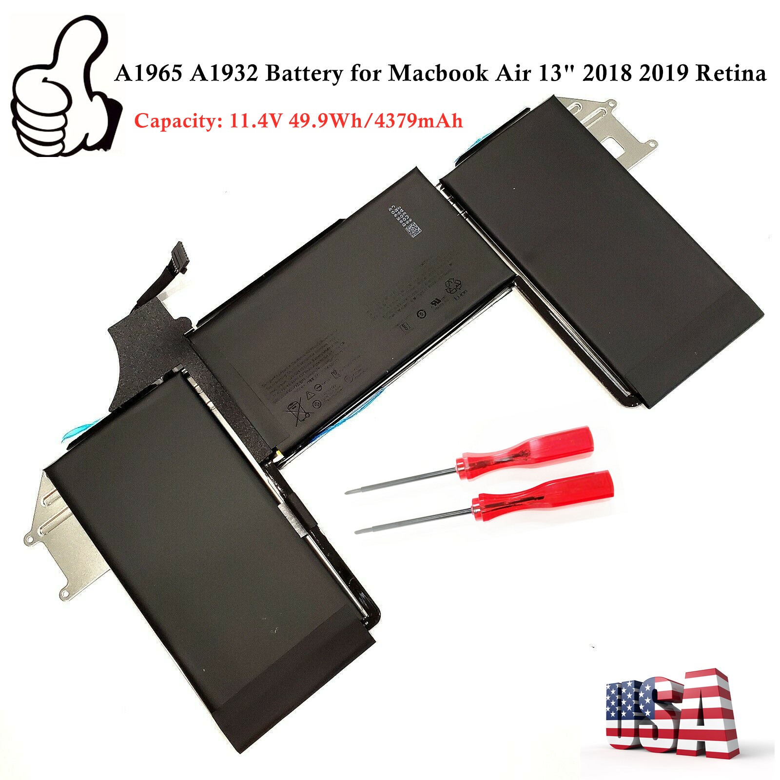 Genuine A1965 Battery For Macbook Air Retina 13 inch A1932 2018 2019 ...