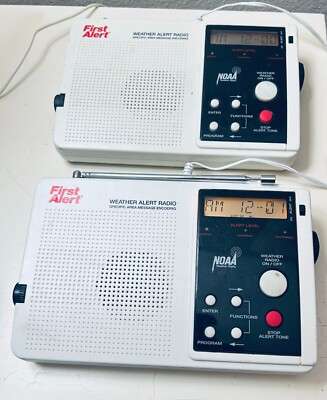 LOT OF 2 First Alert NOAA Emergency Weather Alert AM FM Radio 7 ...
