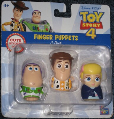 Disney Pixar Toy Story 4 Finger Puppets Buzz Lightyear, Woody,Bo Peep ...