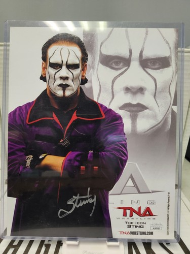 Sting Autographed Signed TNA Liscenced 8x10 Photo JSA Authenticated AEW ...