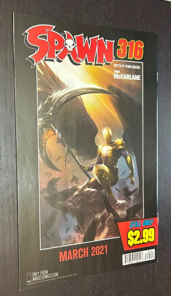 SPAWN #315 (Image Comics 2021) -- Limited McFarlane Sketch VARIANT -- NM- | eBay