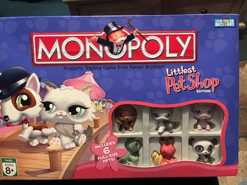 Littlest Pet Shop Monopoly - complete pet, all pets, no missing pieces ...