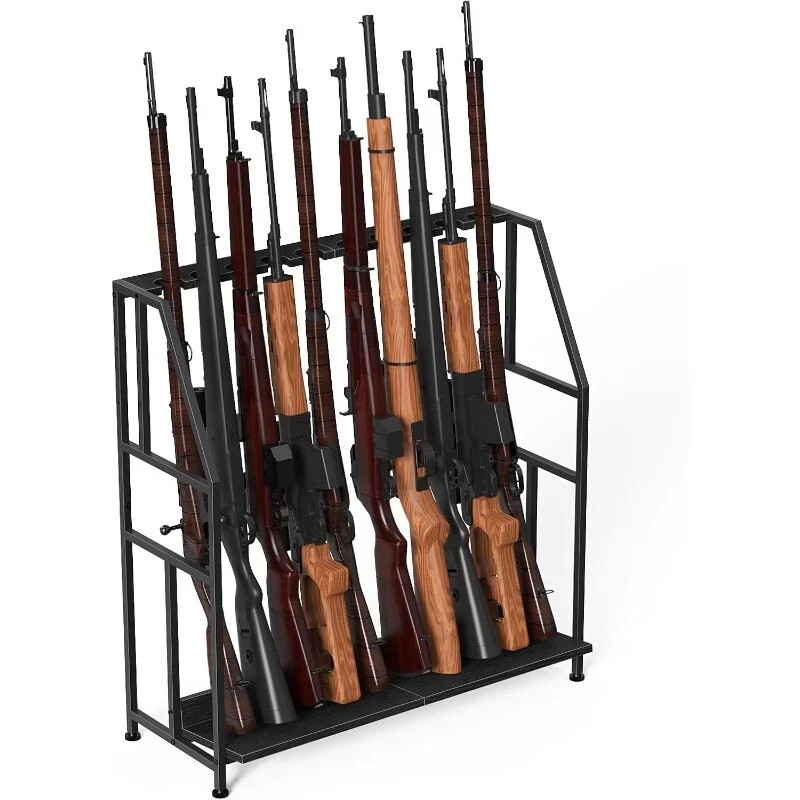 Gun Racks Wooden Indoor Rifle Racks Floor Standing Shotgun Rack Indoor ...