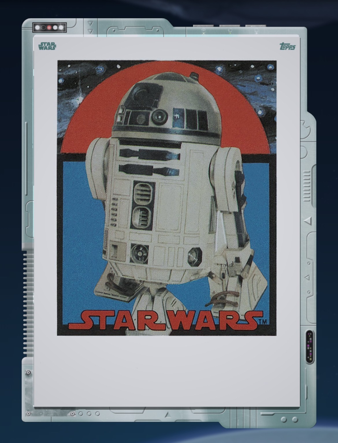 TOPPS STAR WARS CARD TRADER GOLD LABEL 25 W2 GILDED SILVER R2-D2 SECRET ...